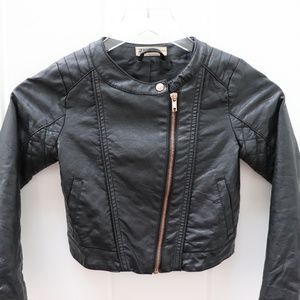 H&M | Jackets & Coats | Hm Girls Black Crop Jacket Us 67y | Poshmark